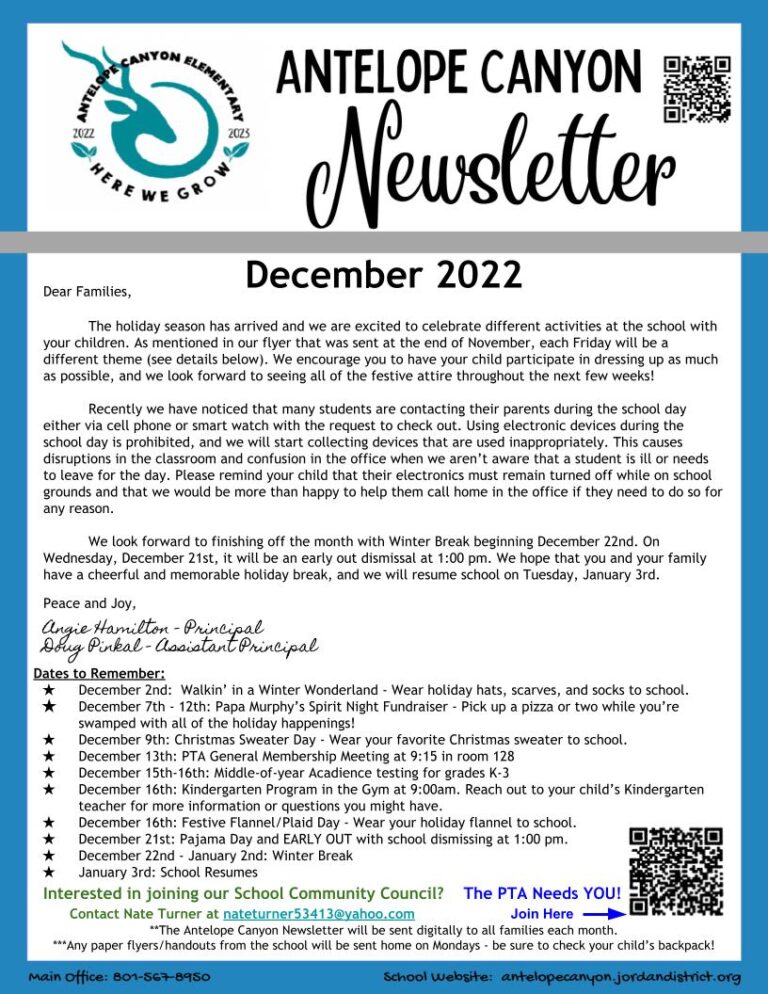 Antelope Canyon Elementary – Home of the Pronghorn