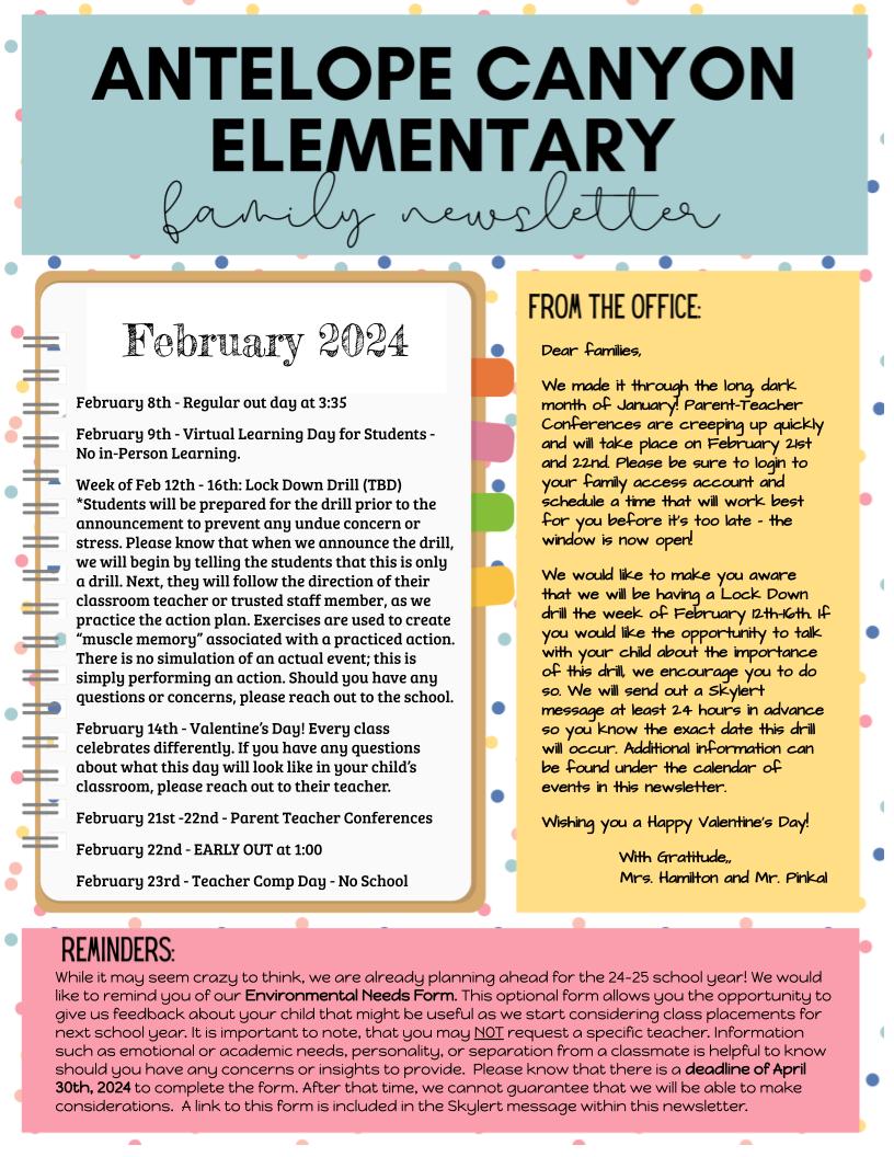 Antelope Canyon Elementary – Home of the Pronghorn