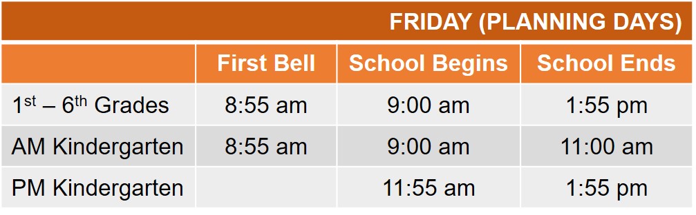 Antelope Canyon’s Schedule – Antelope Canyon Elementary
