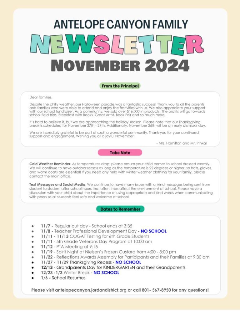 Antelope Canyon Elementary – Home of the Pronghorn