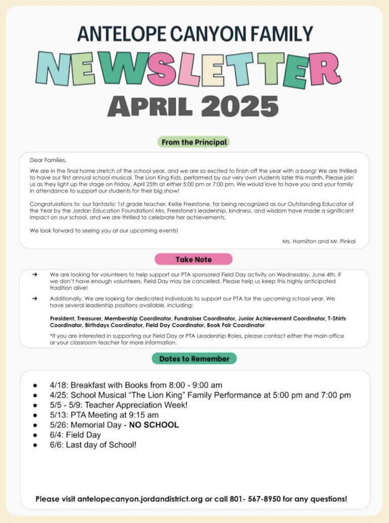 Antelope Canyon Elementary – Home of the Pronghorn